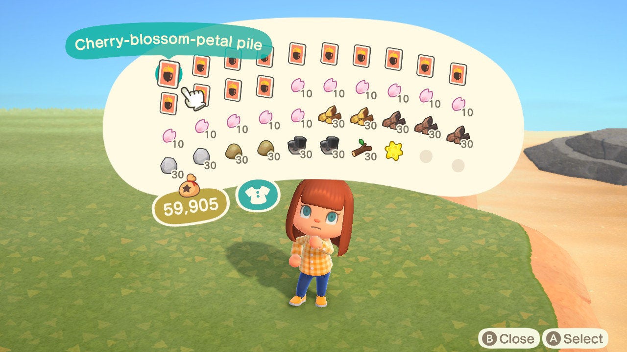 ACNH Cherry Blossom DIYs plus materials – Nook's Treasure Island