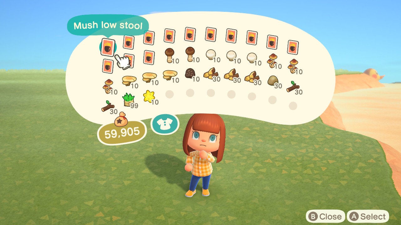 ACNH Mushroom DIYs plus materials – Nook's Treasure Island