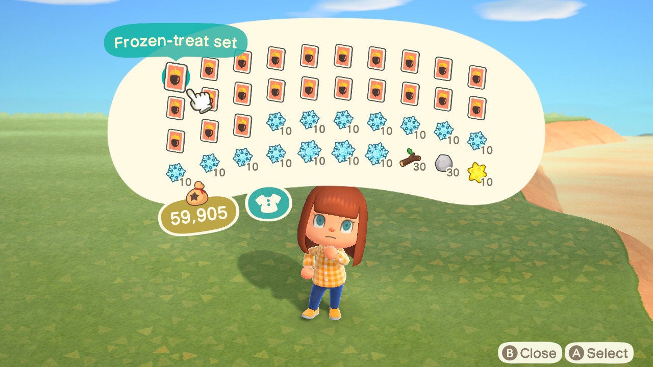 ACNH Frozen DIYs plus materials – Nook's Treasure Island